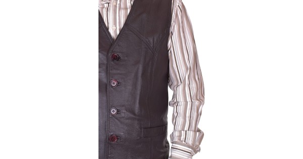 Мъжки кожен елек | estestvena.com - кожени дрехи и аксесоари.