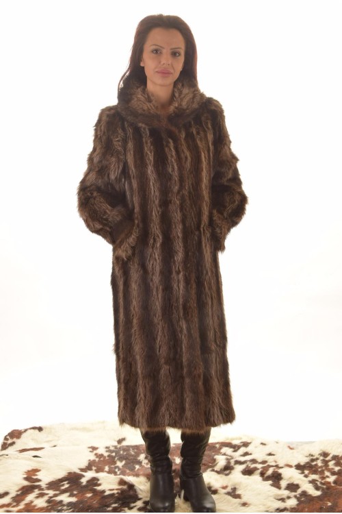 Палто от миеща мечка. | estestvena.com - кожени дрехи и аксесоари.